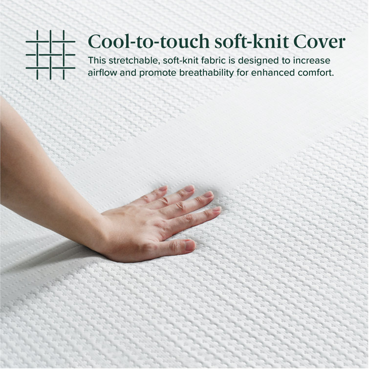 Nora Medium Cooling Gel Memory Foam Mattress with Cooling Cover Reviews Birch Lane